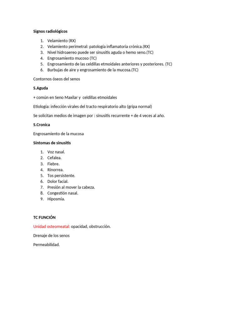 Signos Radiológicos | PDF