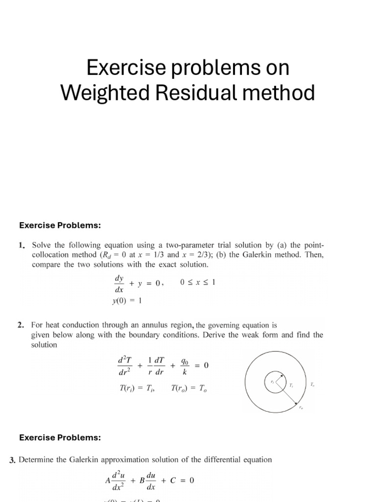 19-Weighted Residual Formulation and Weak Formulation-15-02- (1) | PDF
