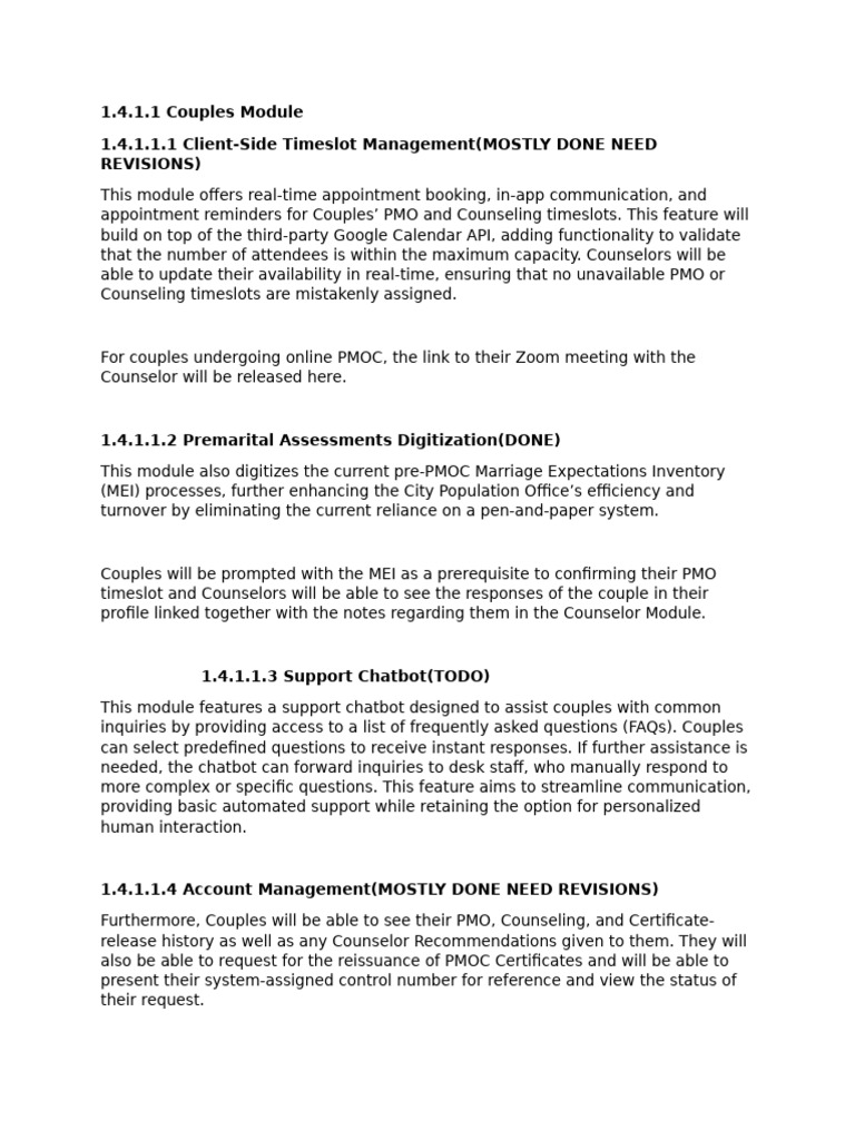 Couples-Connect Modules | PDF | Analytics