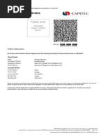 Capitec Bank Account Confirmation Letter | PDF