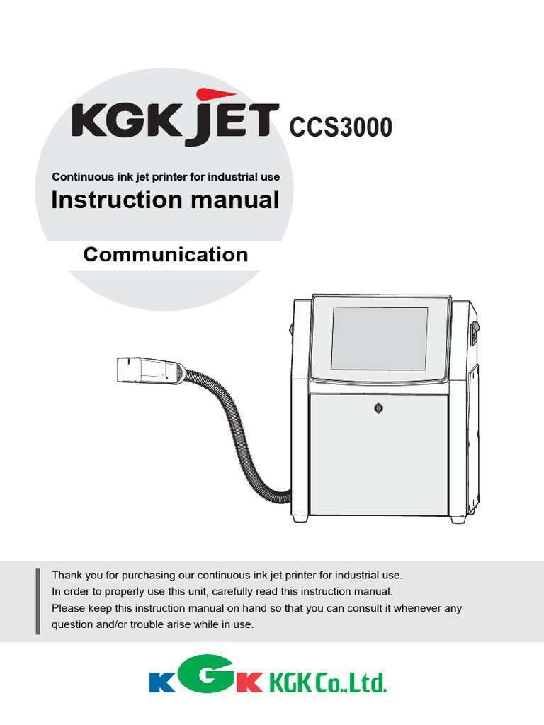 KGK - Printer - CCS-3000 Protocol | PDF | Local Area Network | Ascii