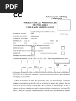 Cedula de Notificaciòn Modelo | PDF