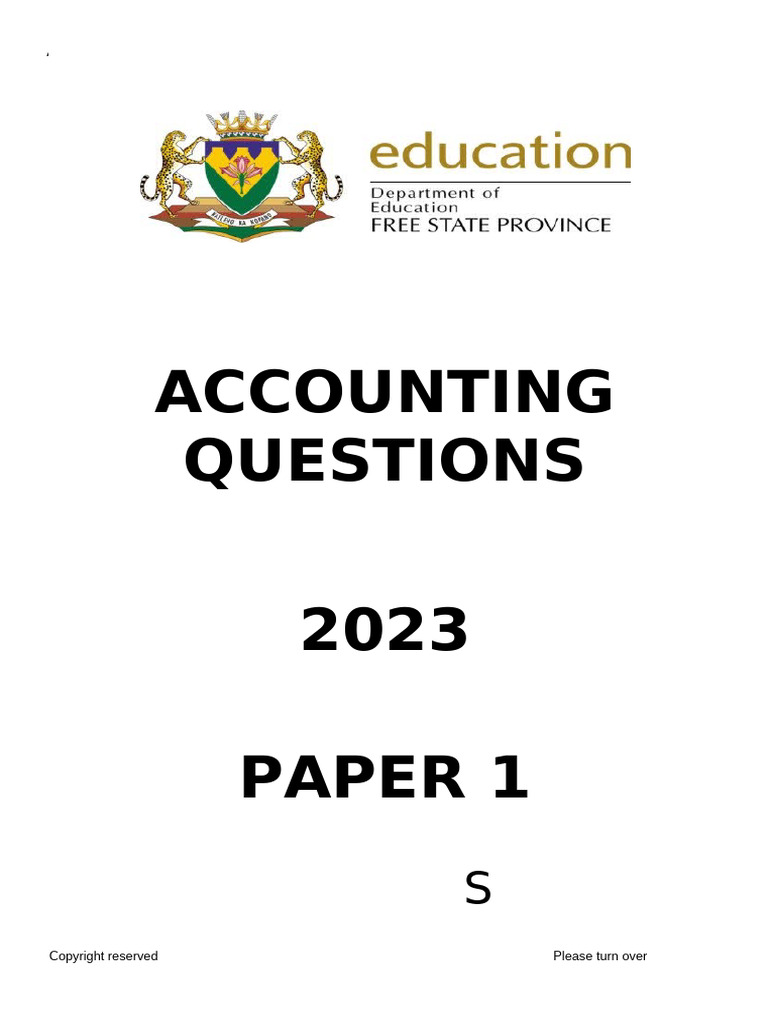 Accounting Grade 12 Study Guide 2023 | PDF | Dividend | Balance Sheet