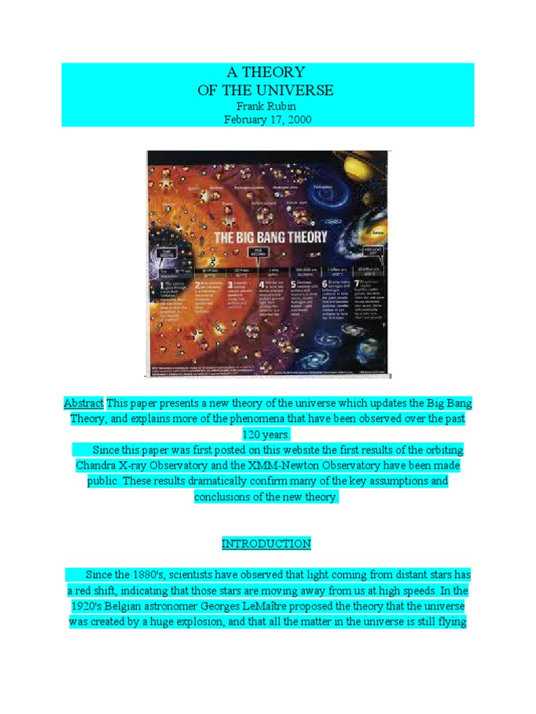 New Universe Theory Explained | PDF | Black Hole | Big Bang