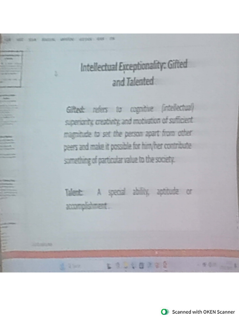 Intellectual Exceptionality Gifted and Talented | PDF