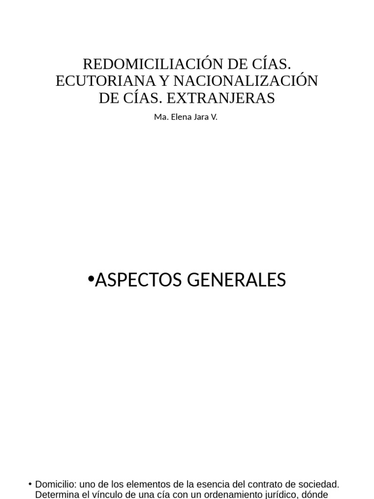 Redomiciliación de Cías | PDF | Sociedad de responsabilidad limitada | Justicia