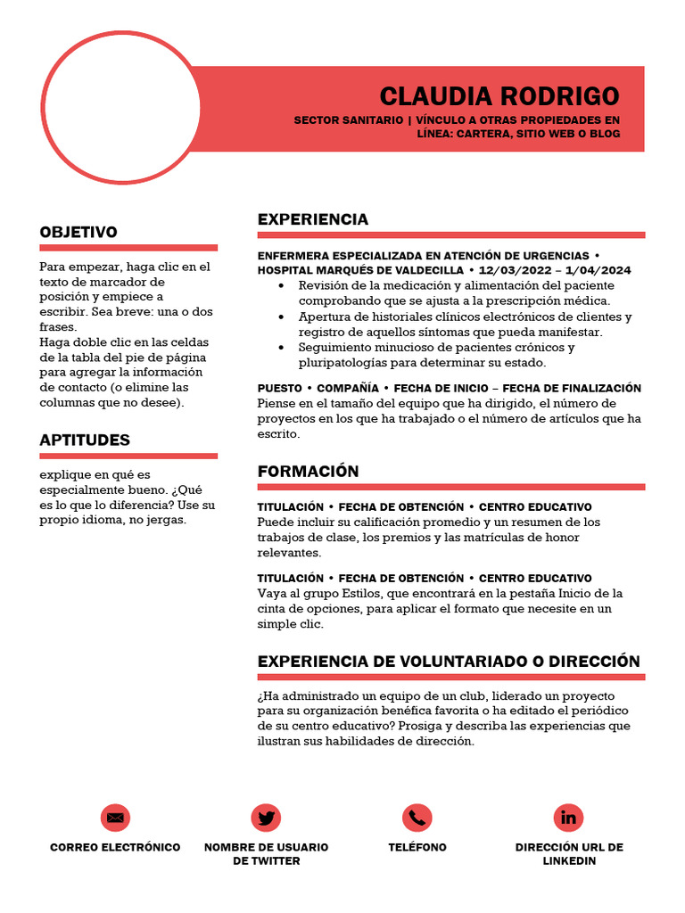 Curriculum Vitae Claudia Rodrigo | PDF | Red mundial | Internet y web