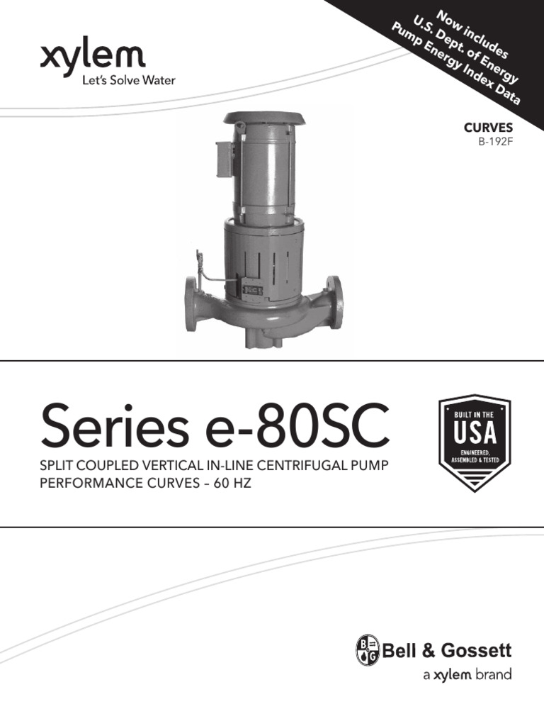 B 192f e 80sc Curves | PDF | Pump | Turbomachinery
