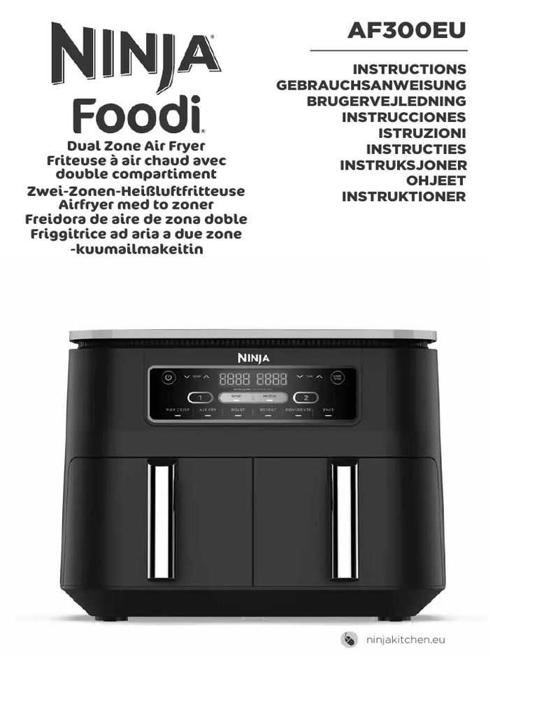 Mode D'emploi Ninja Foodi AirFryer AF300EU (Français - 83 Des Pages) | PDF