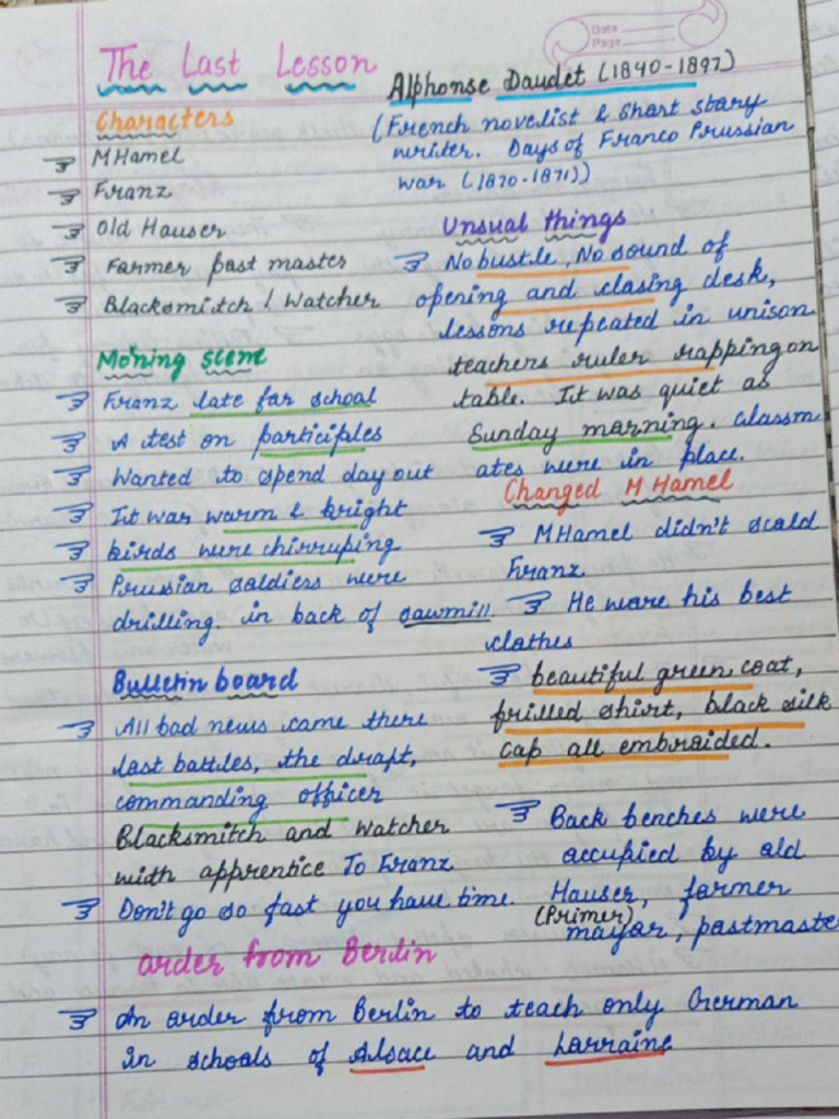 Xii Handwritten Notes English Core | PDF
