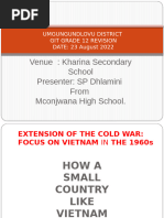 The Extension of The Cold War - Case Study - Vietnam | PDF | Vietnam ...