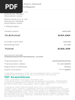 Trainline Expense Receipt - April 2023 | PDF