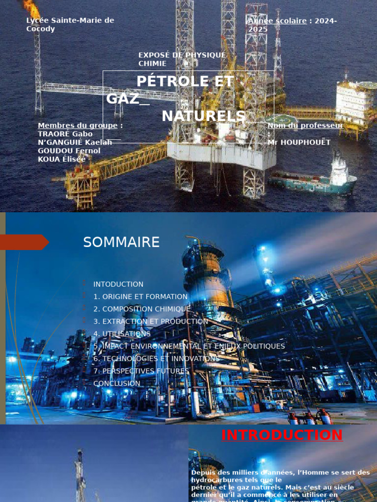PÉTROLE ET GAZ NATURELS | PDF | Pétrole | Gaz naturel