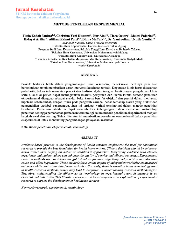 Metode Penelitian Eksperimental | PDF