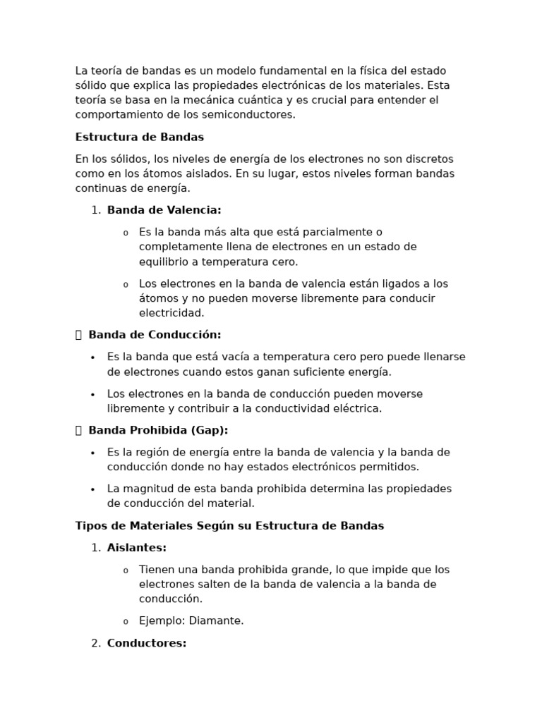 SEMICONDUCTORES | PDF | Semiconductores | Dopaje (semiconductor)