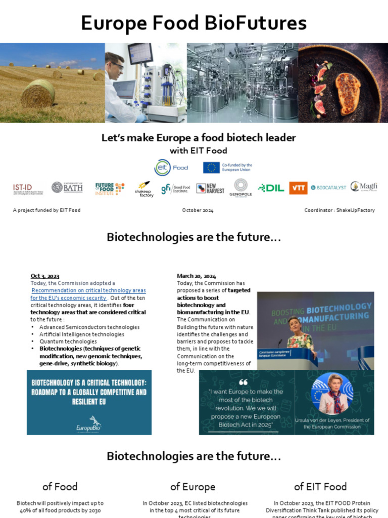Europe Food Biofutures Next Bite | PDF | Biotechnology | Agriculture