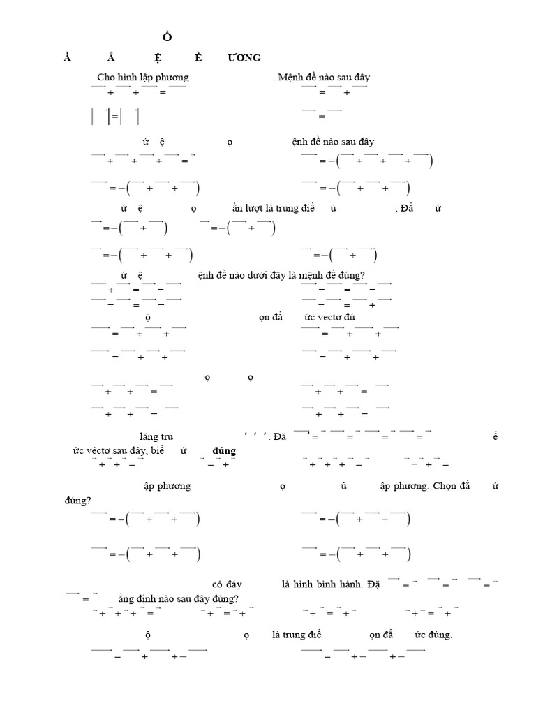 T NG Ôn Vecto Trong Không Gian | PDF