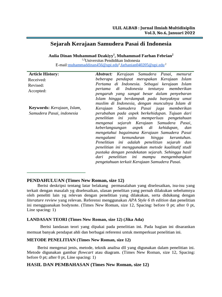 Sejarah Kerajaan Samudera Pasai | PDF