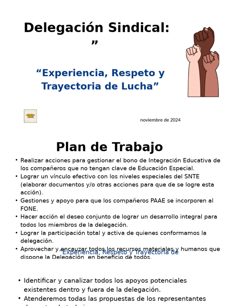 Propuestas para Planilla Sindical SNTE | PDF