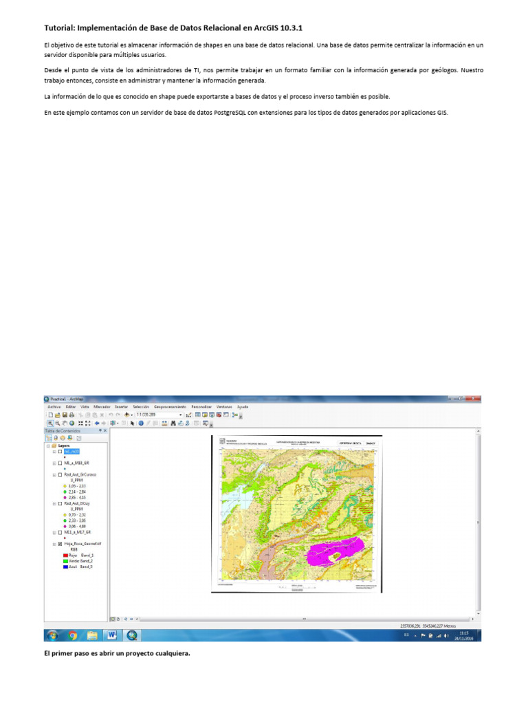Tutorial ArcGIS - DB | PDF | Bases de datos | Postgre Sql
