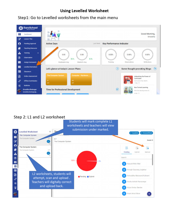 Levelled Worksheet Manual | PDF