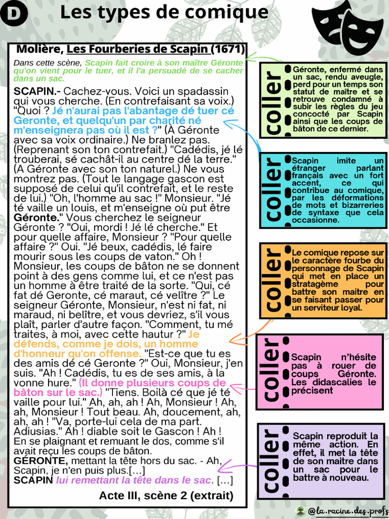 Atelier D LAM Les Types de Comique | PDF