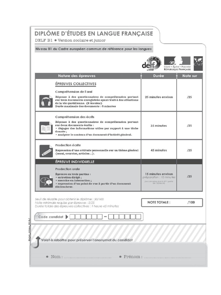 Compréhension orale DELF B1 2025 | PDF
