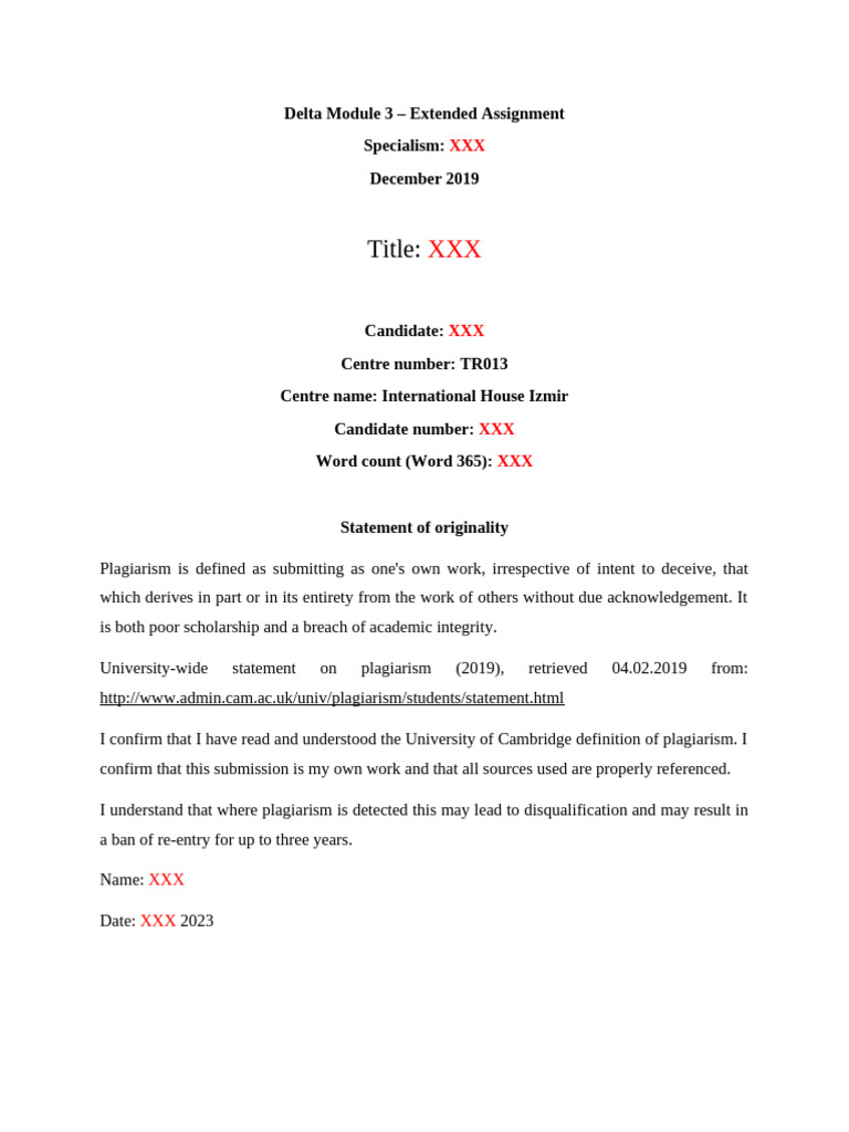 Sample cover page | PDF