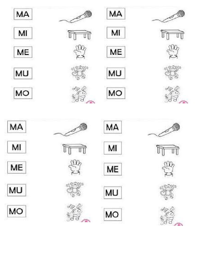Actividades Con La M | PDF