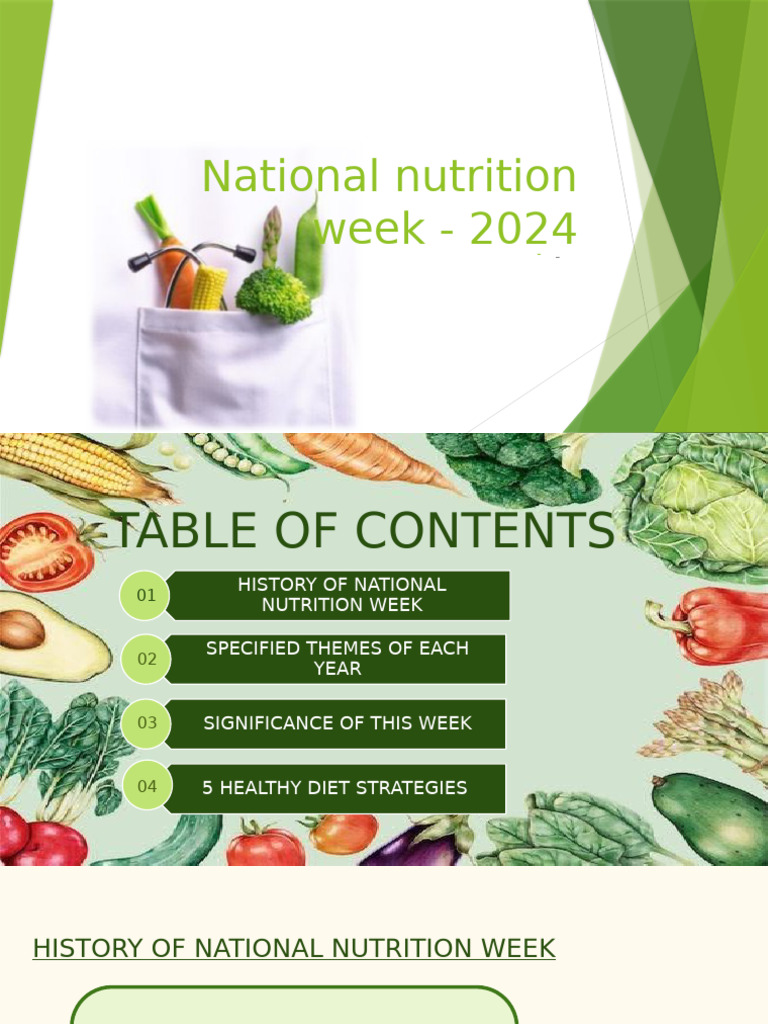 National Nutrition Week 2024 Theme | PDF