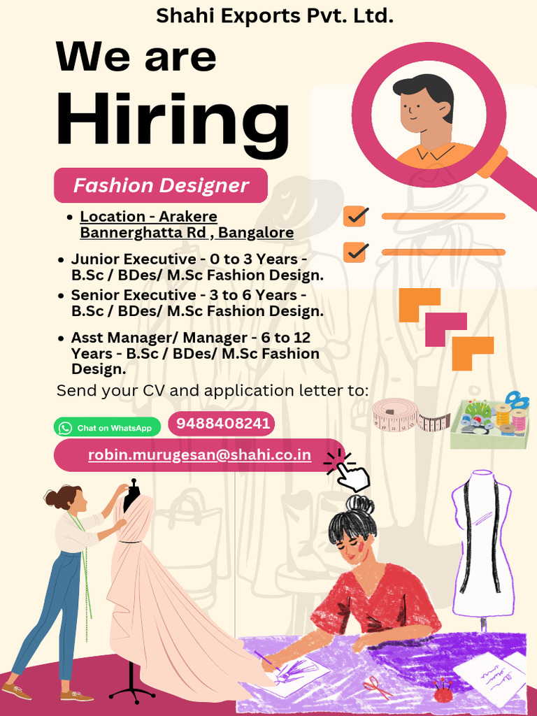 Fashion Designer Job Poster | PDF