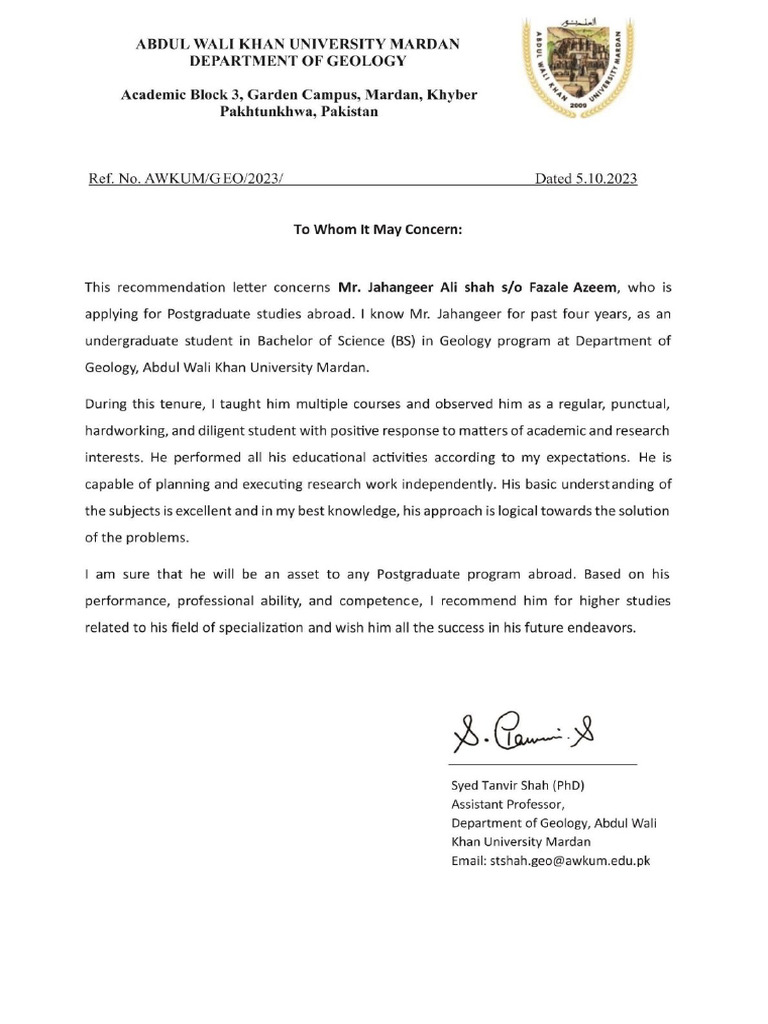Reference letter 2 | PDF