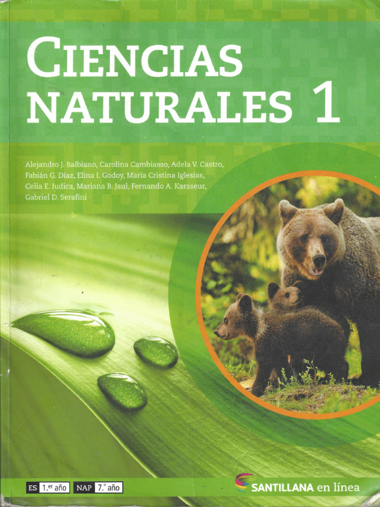 CIENCIAS NATURALES 1 SANTILLANA en Linea | PDF