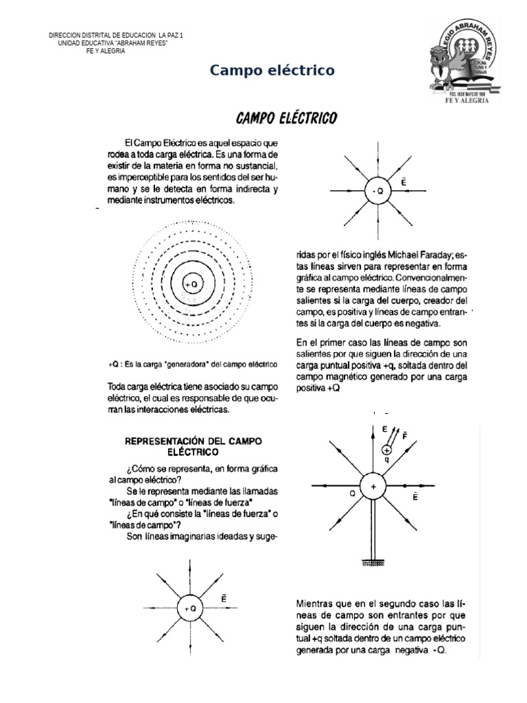 Campo Electrico Teoria | PDF