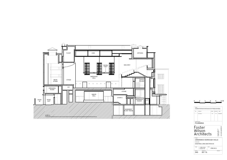 Existing Long Section AA - Borough Hall | PDF