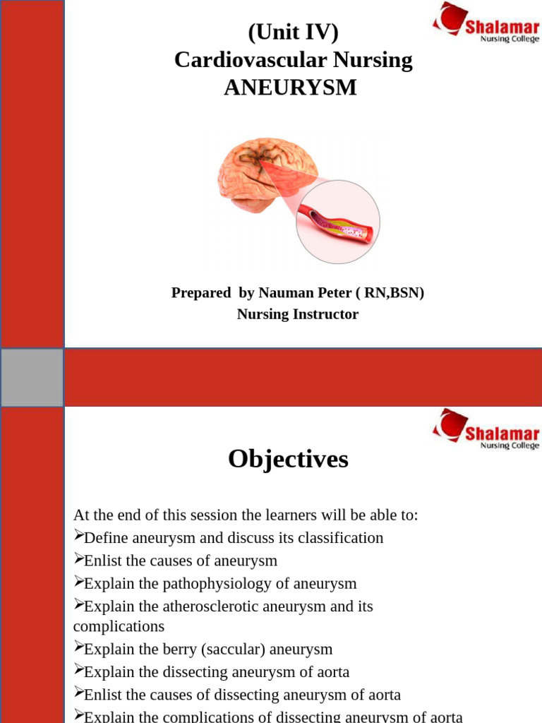 Aneurysm | PDF | Interventional Radiology | Aorta