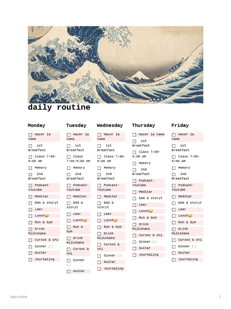 Daily Routine | PDF