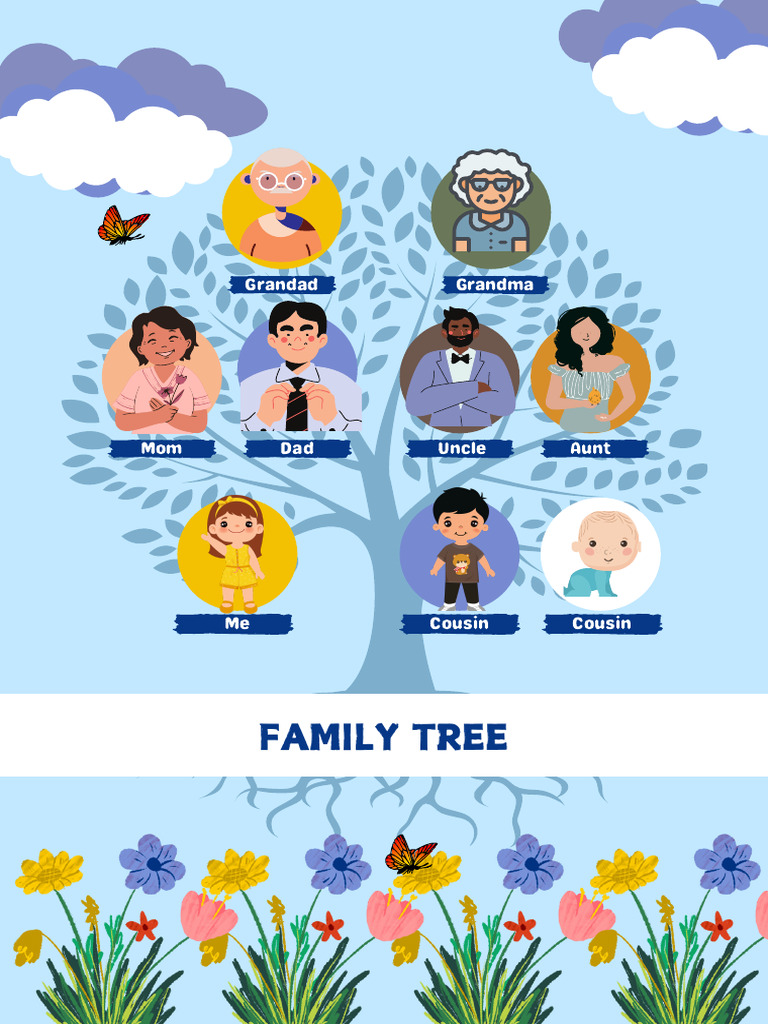 Light Blue Illustrative Family Tree Poster - 20250310 - 150355 - 0000 | PDF