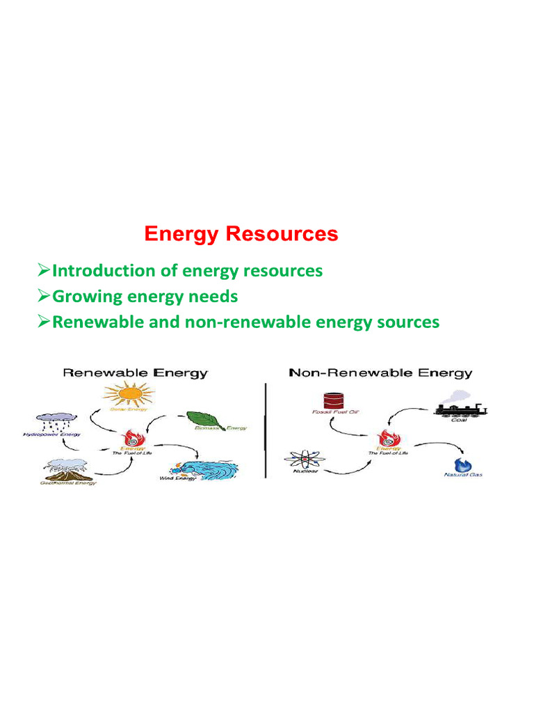 Notes Energy Sources I | PDF