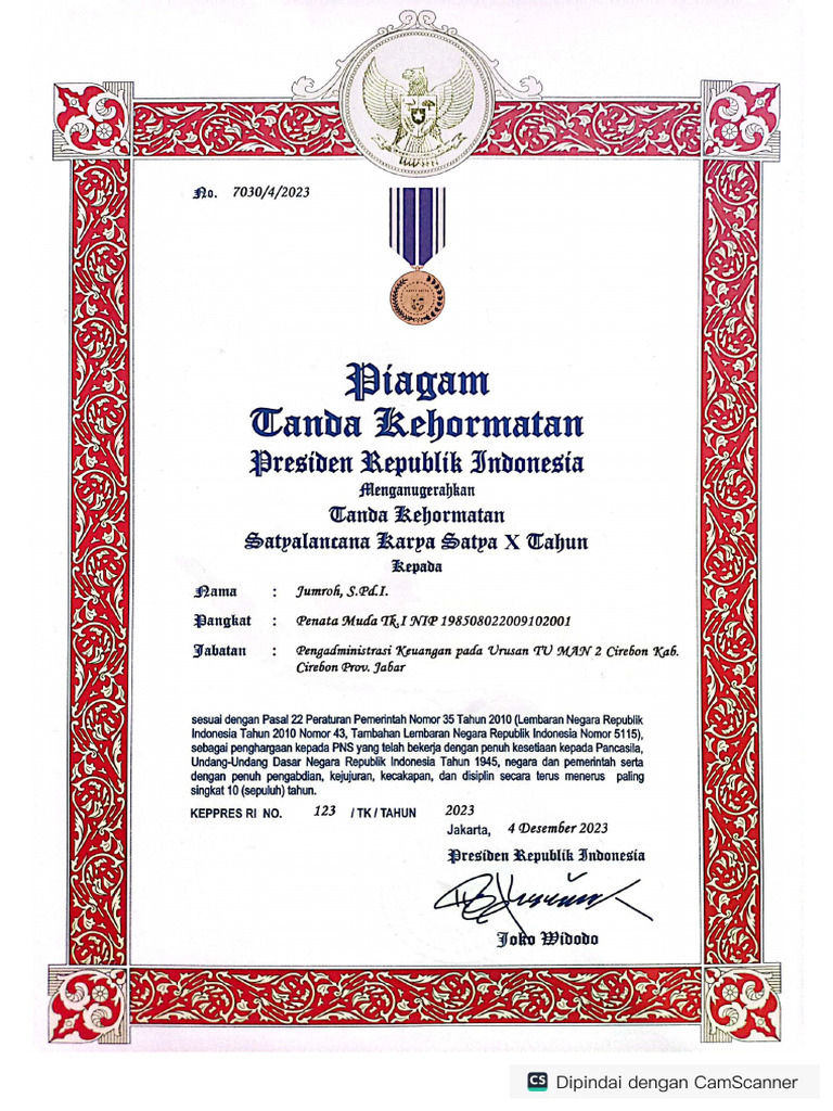 Satya Lencana Jumroh | PDF