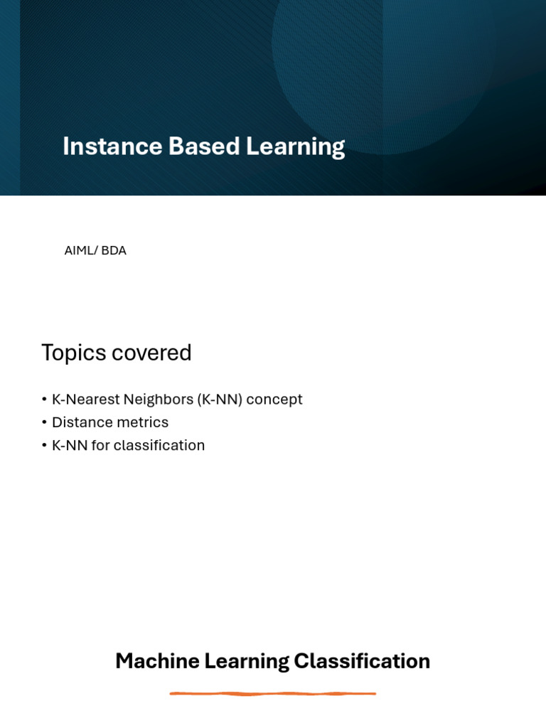 K-NN | PDF | Statistical Classification | Information Science