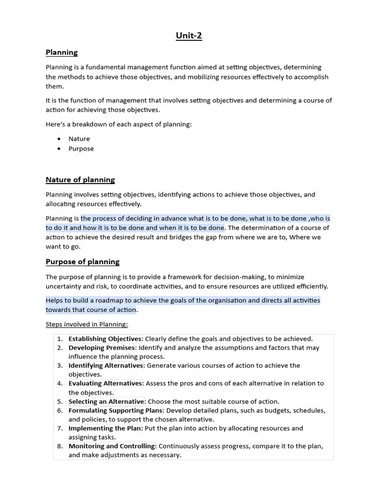 Unit-2 PME | PDF | Leadership | Goal