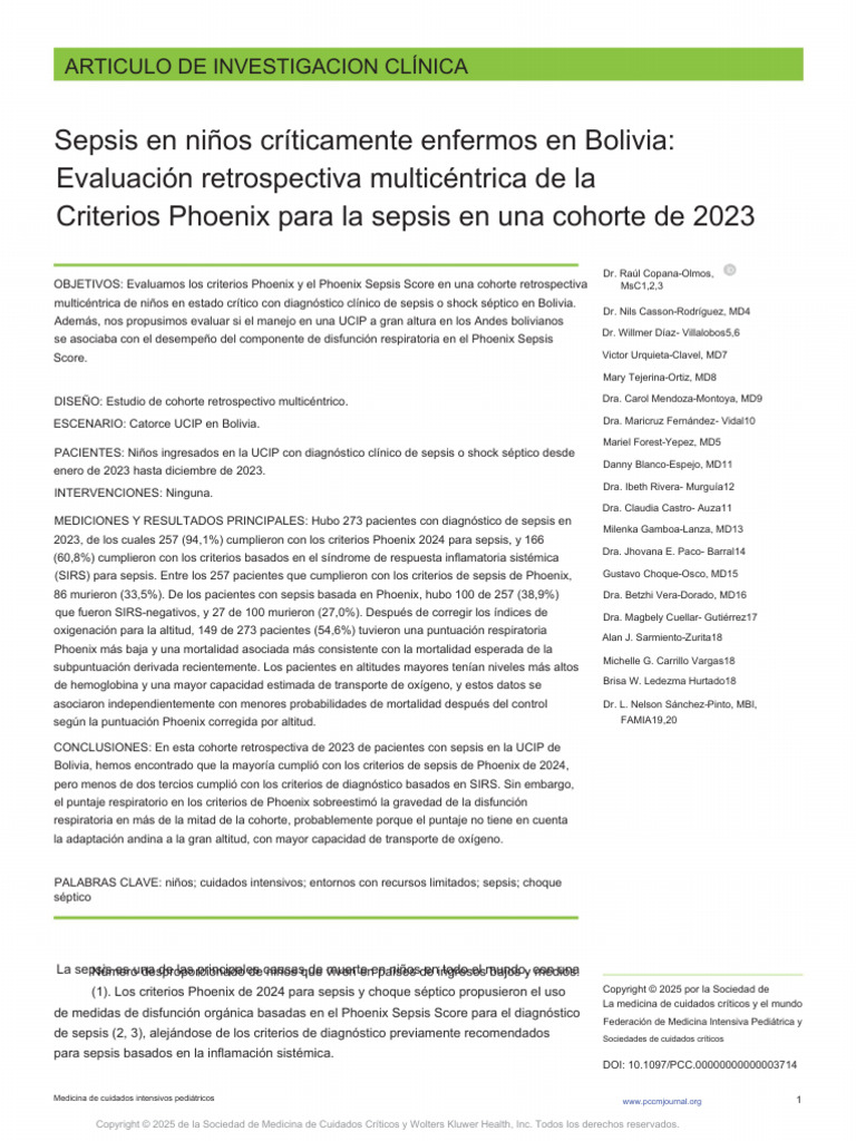 Sepsis en Niños (Español) | PDF | Septicemia | Enfermedades y ...