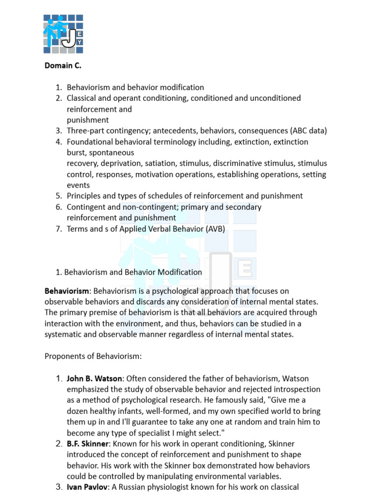 Core Principles of ABA.docx (1) | PDF | Classical Conditioning | Behaviorism