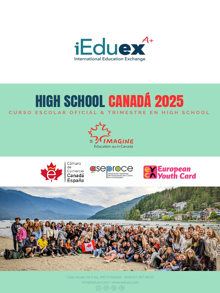 Programa Escolar Canadá 2025 + Principales Destinos | PDF | Columbia ...