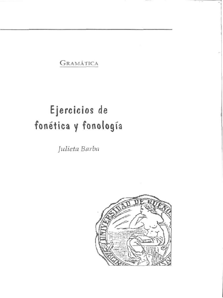 Barba Julieta - Ejercicios de fonВtica y fonologбa | PDF