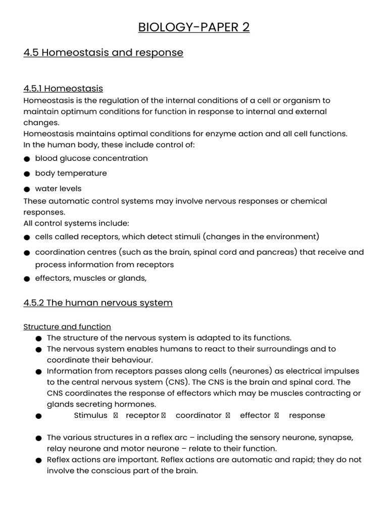 Biology - Paper 2 Revision Notes | PDF | Allele | Reproduction