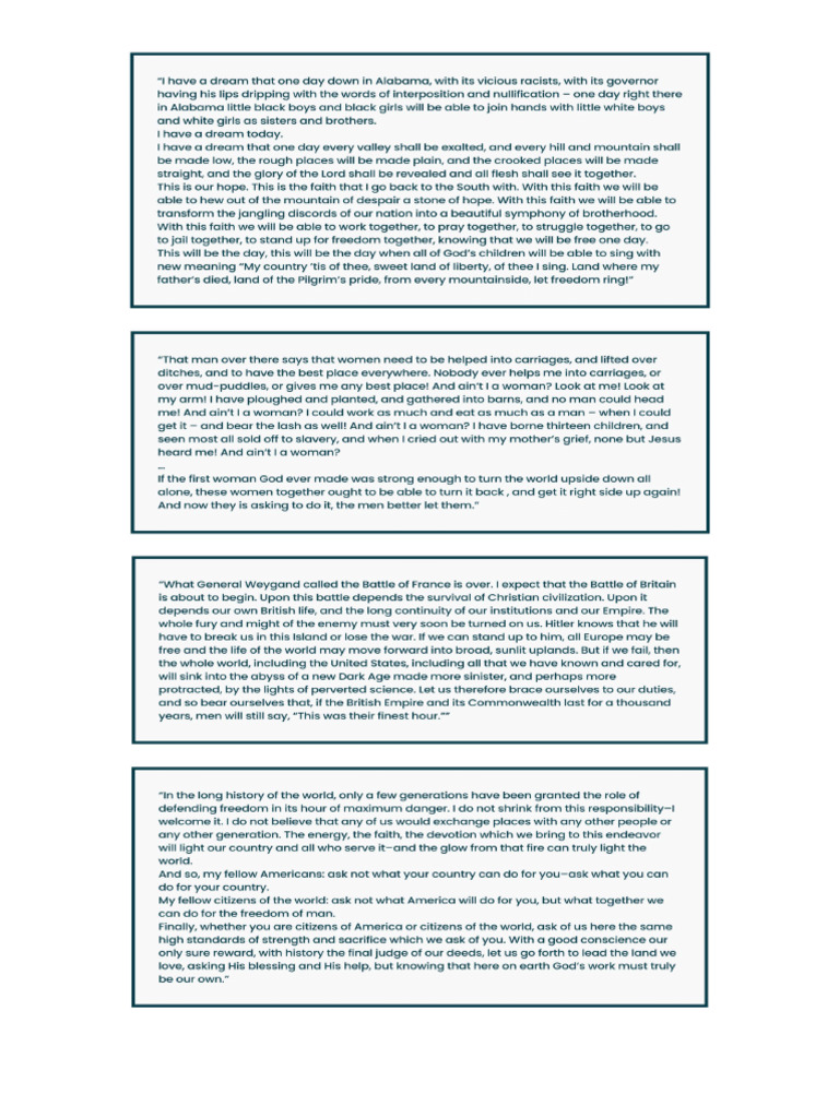 Speech Samples | PDF