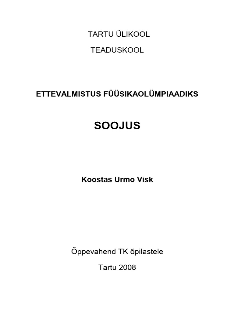 Fys Soojus | PDF