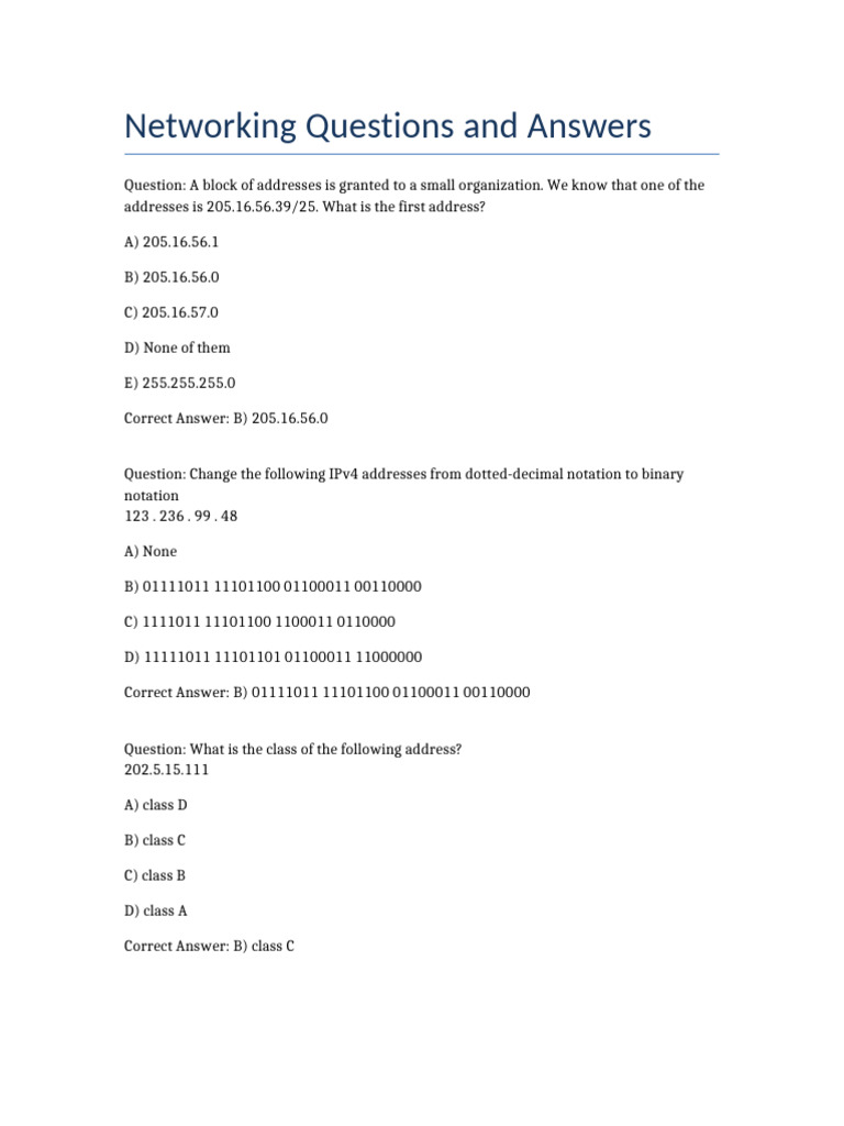 networking_questions_answers_with_options | PDF